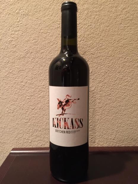 NV Kickass Wines Britchen Red, USA, California, Central Coast, Paso ...