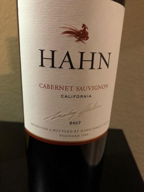 2017 Hahn Cabernet Sauvignon, USA, California - CellarTracker