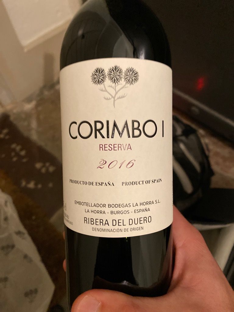 2016 Bodegas La Horra Ribera del Duero Corimbo I, Spain, Castilla y ...