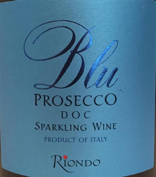 NV Cantine Riondo Prosecco Blu, Italy, Veneto / Friuli-Venezia Giulia ...