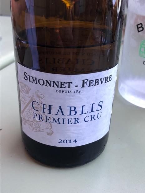 2014 Simonnet-Febvre Chablis 1er Cru Côte de Léchet, France, Burgundy ...