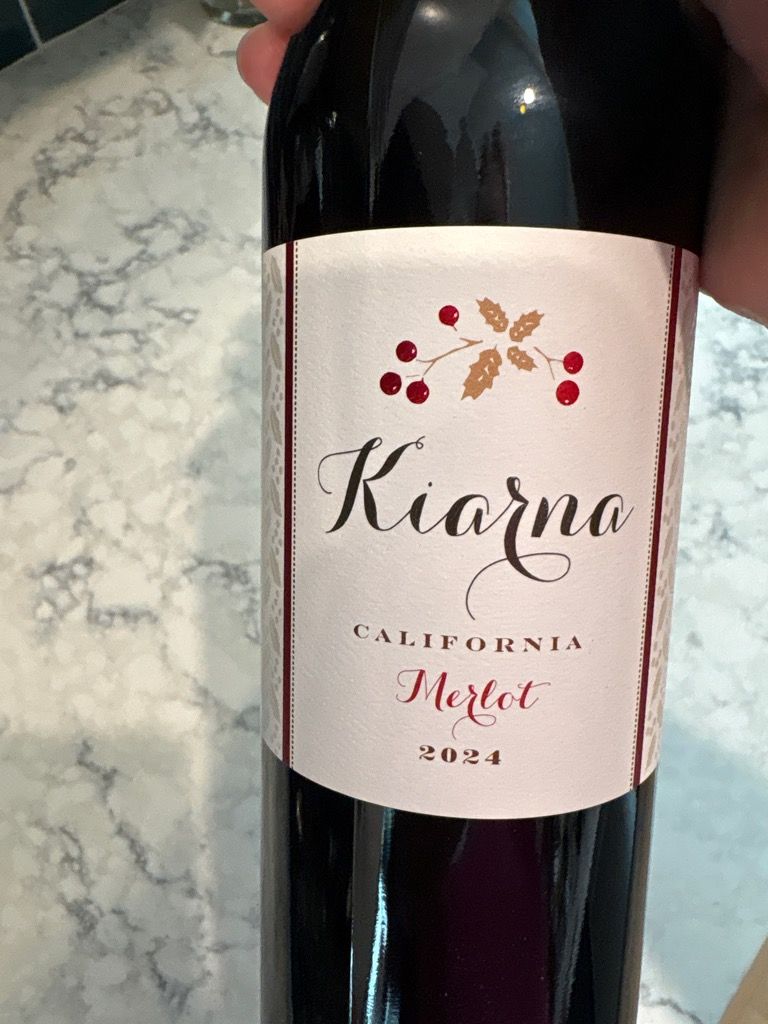 2023 Kiarna Vineyards Merlot, USA, California, Central Coast, Monterey ...