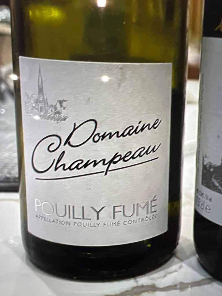 2019 Domaine Champeau Pouilly-Fumé Silex, France, Loire Valley, Upper ...