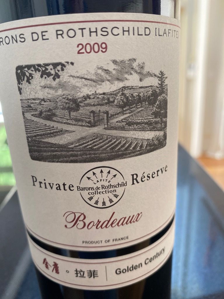 2009 Barons de Rothschild (Lafite) Private Reserve, France, Bordeaux ...