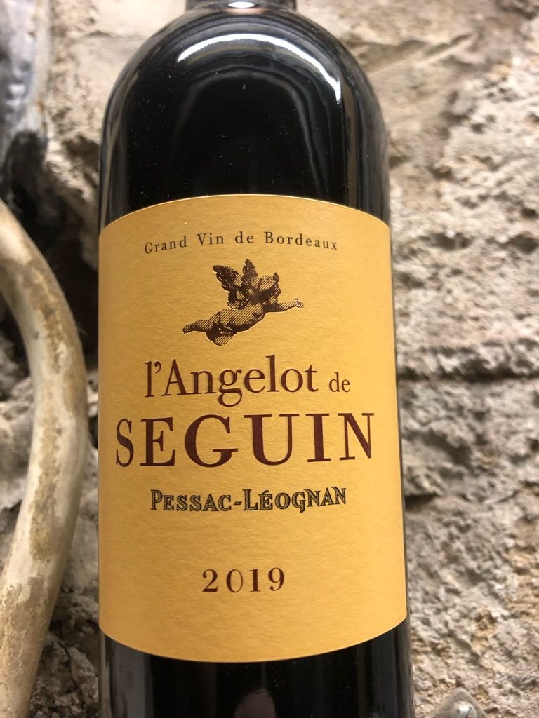 2019 Château Seguin "l'Angelot de Seguin", France, Bordeaux, Graves ...