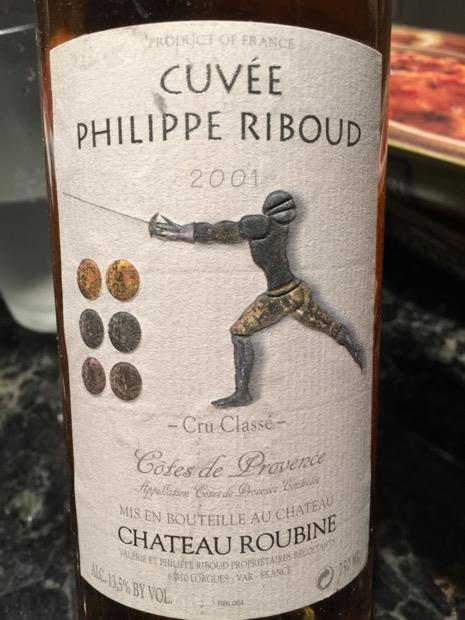 2007 Château Roubine Côtes de Provence Rosé Cuvée Philippe Riboud ...