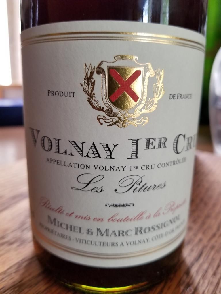 1989 Michel et Marc Rossignol Volnay 1er Cru Pitures, France, Burgundy ...