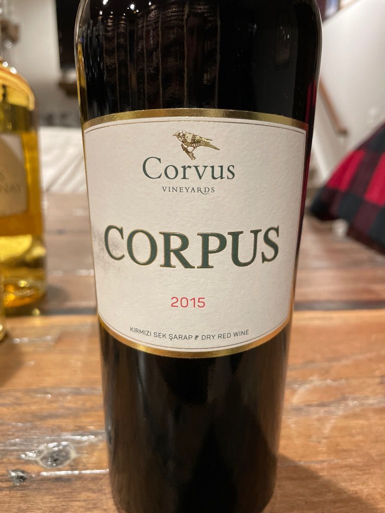 2015 Corvus Vineyards Corpus, Turkey, Bozcaada - CellarTracker