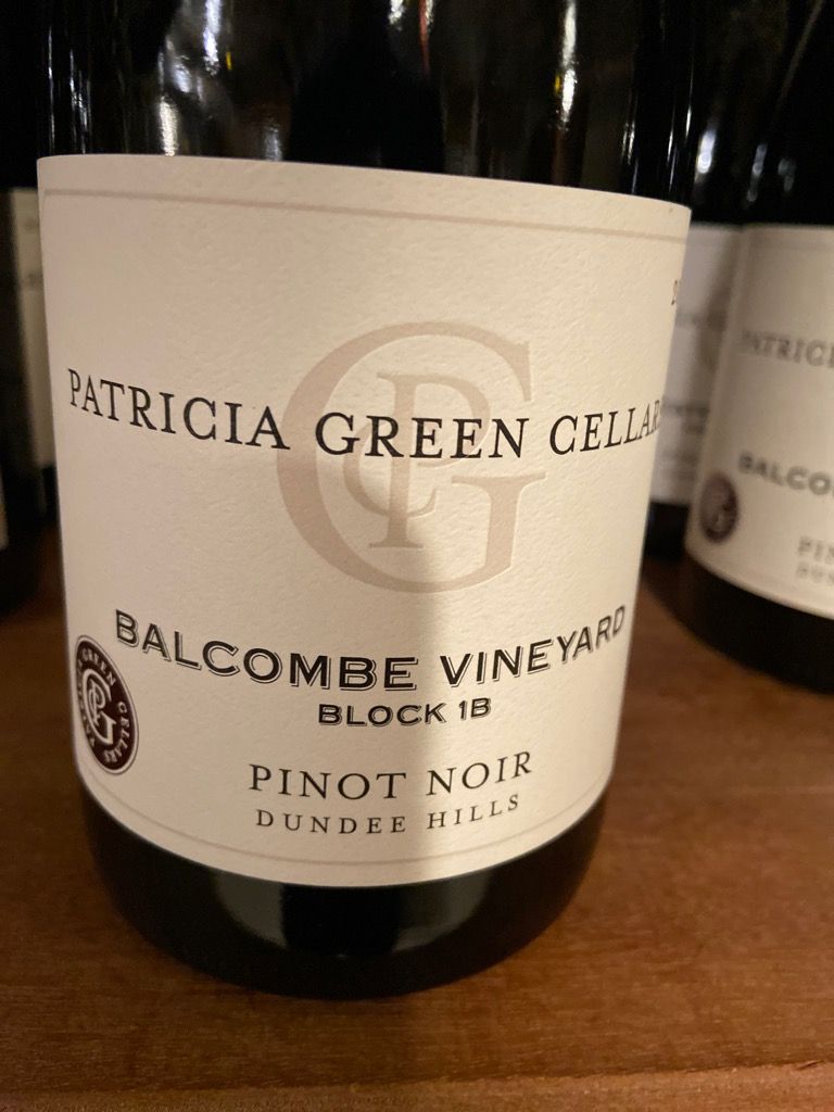 2018 Patricia Green Cellars Pinot Noir Block 1B Balcombe Vineyard, USA ...