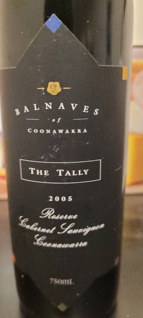 2005 Balnaves of Coonawarra Cabernet Sauvignon The Tally Reserve ...