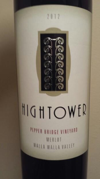 2012 Hightower Cellars Merlot Pepper Bridge Vineyard, USA, Washington ...