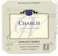 2019 Domaine Verret Chablis, France, Burgundy, Chablis - CellarTracker