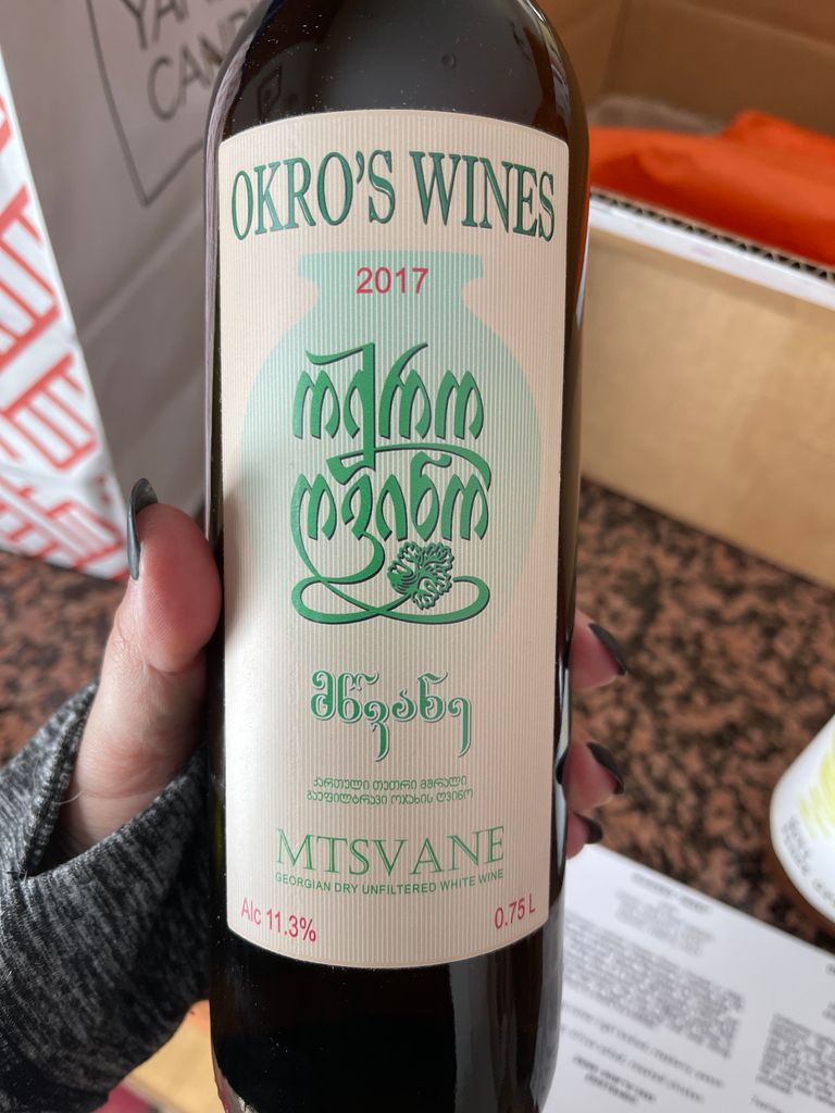 2017 Okro's Wines Mtsvane, Georgia, Kakheti - CellarTracker