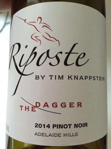 2014 Riposte Pinot Noir The Dagger, Australia, South Australia, Mount ...