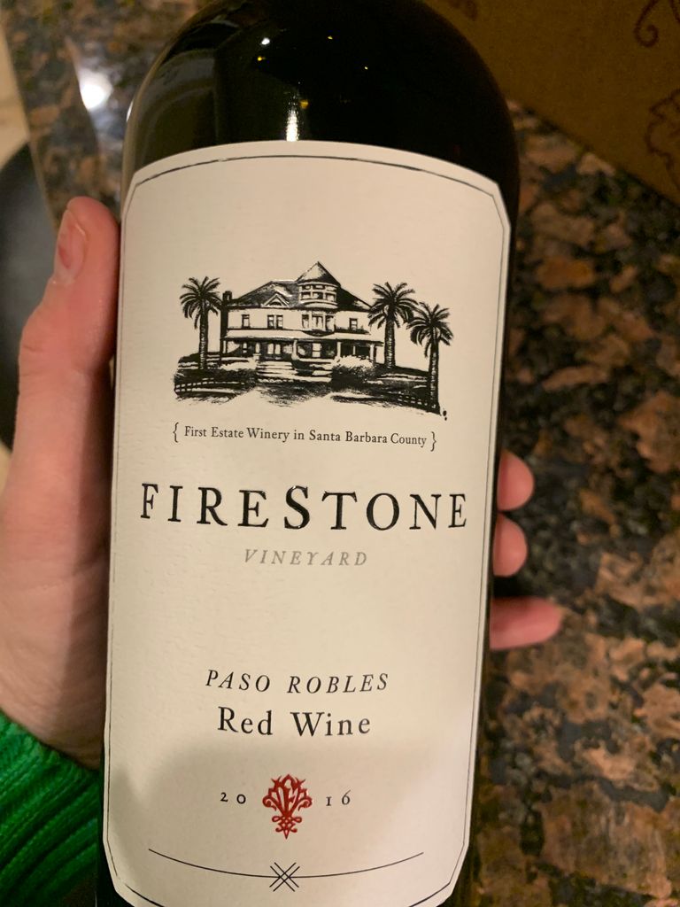 2016 Firestone Vineyard Red Wine, USA, California, Central Coast, Santa ...