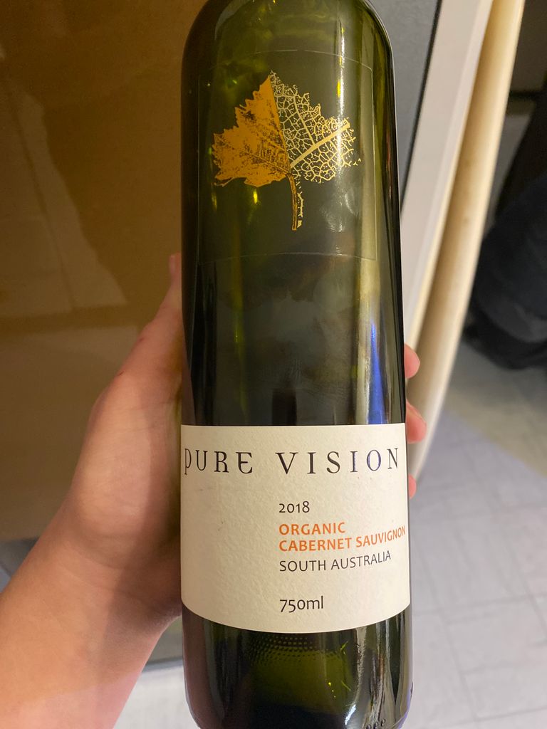 2019 Pure Vision Cabernet Sauvignon Organic, Australia, South Australia ...