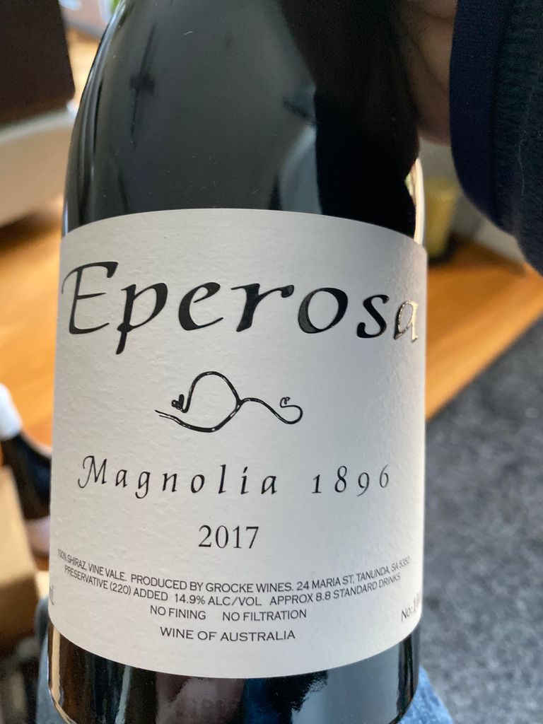 2017 Eperosa Shiraz Magnolia 1896, Australia, South Australia, Barossa ...