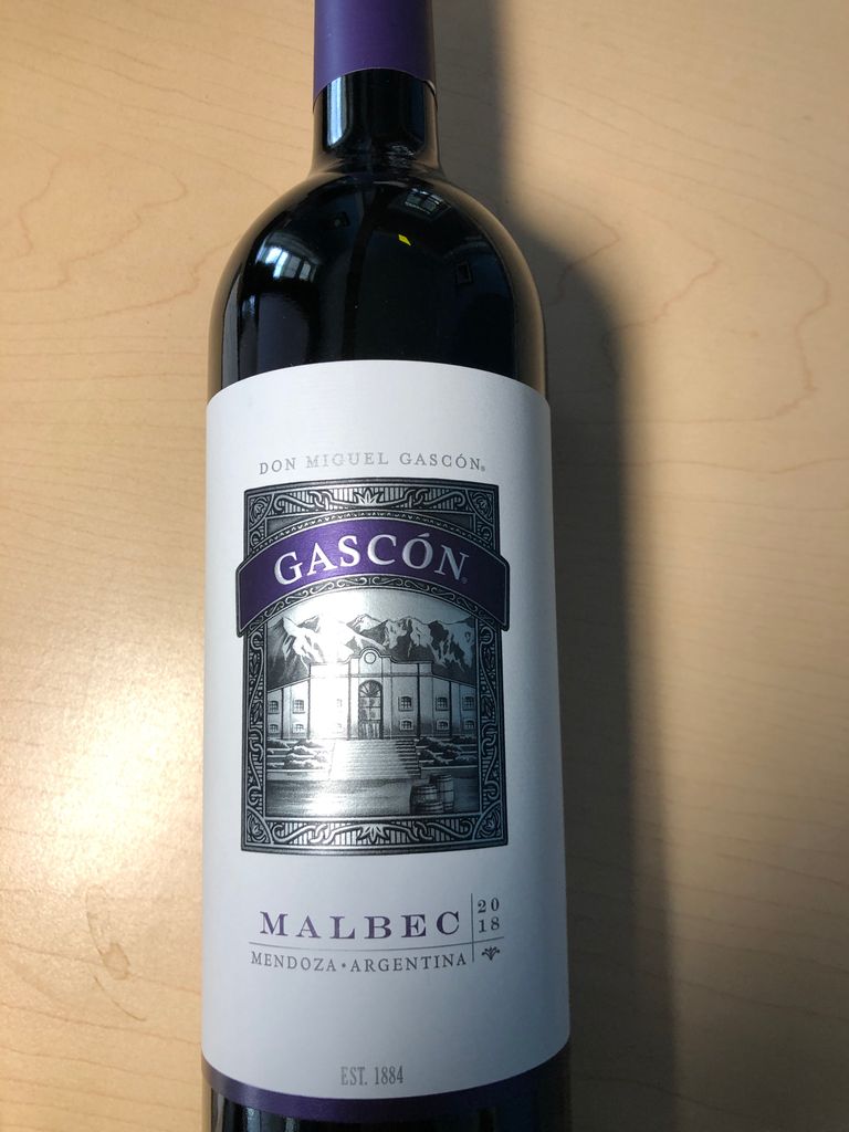 2018 Gascon Malbec, Argentina, Mendoza - CellarTracker