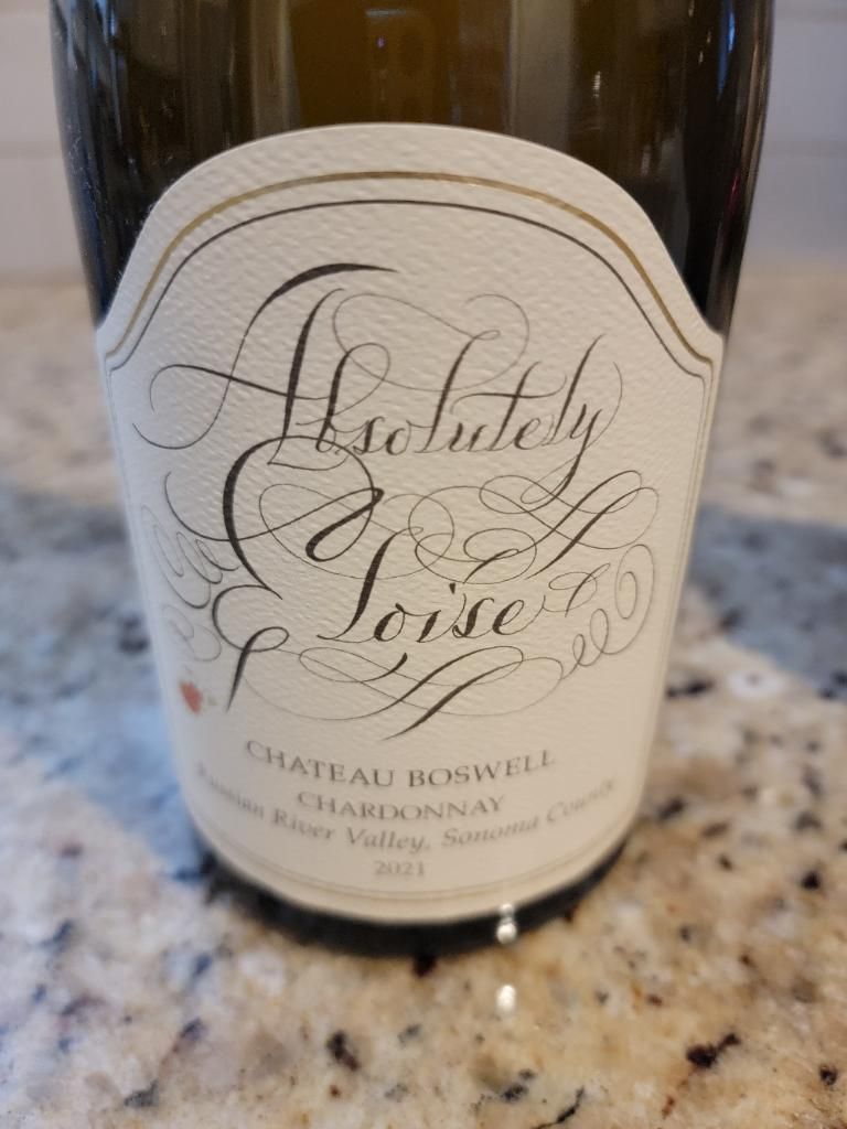 2021 Château Boswell Chardonnay Absolutely Eloise, USA, California ...