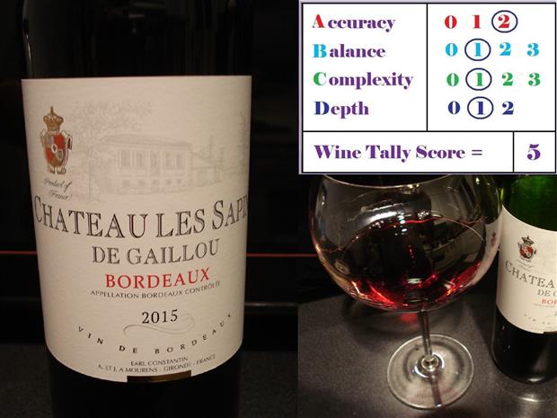 2016 Château les Sapins de Gaillou, France, Bordeaux - CellarTracker