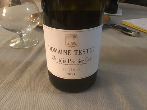 2015 Domaine Testut Chablis 1er Cru Vaillons, France, Burgundy, Chablis ...