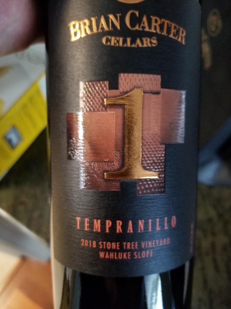 2018 Brian Carter Cellars Tempranillo "One", USA, Washington, Columbia ...