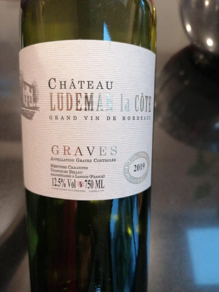 2019 Château Ludeman la Cote, France, Bordeaux, Graves - CellarTracker