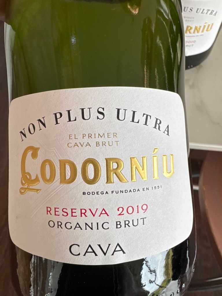 2019 Codorníu Cava Codorníu Non Plus Ultra Reserva Brut Cava, Spain ...