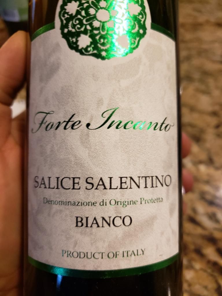 2020 Forte Incanto Salice Salentino Bianco, Italy, Puglia, Salice ...