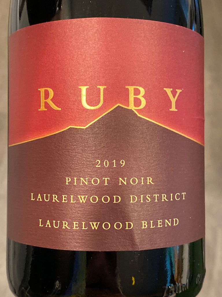 2019 Ruby Vineyard Pinot Noir Laurelwood Blend, USA, Oregon, Willamette Valley, Laurelwood ...