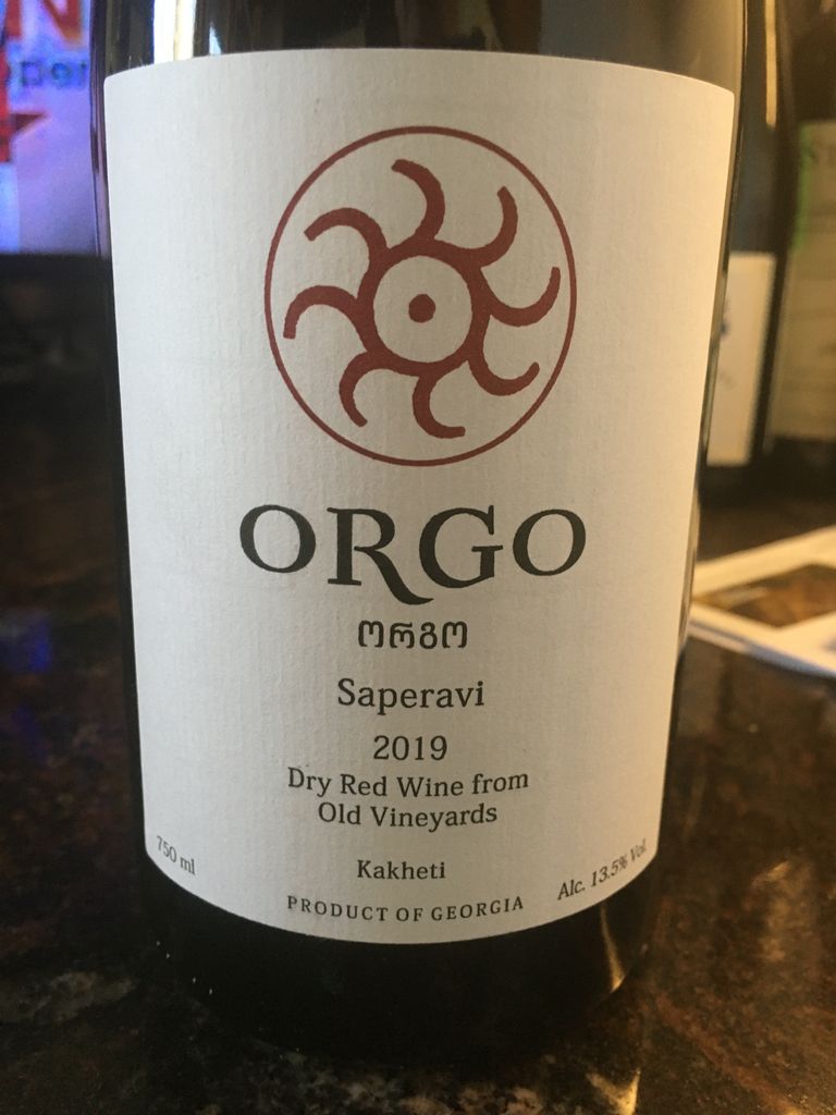 2019 Orgo Saperavi, Georgia, Kakheti - CellarTracker