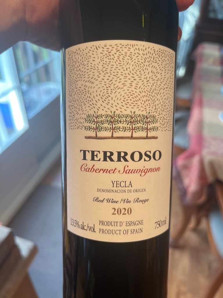 2019 Terroso Cabernet Sauvignon, Spain, Murcia, Yecla - CellarTracker