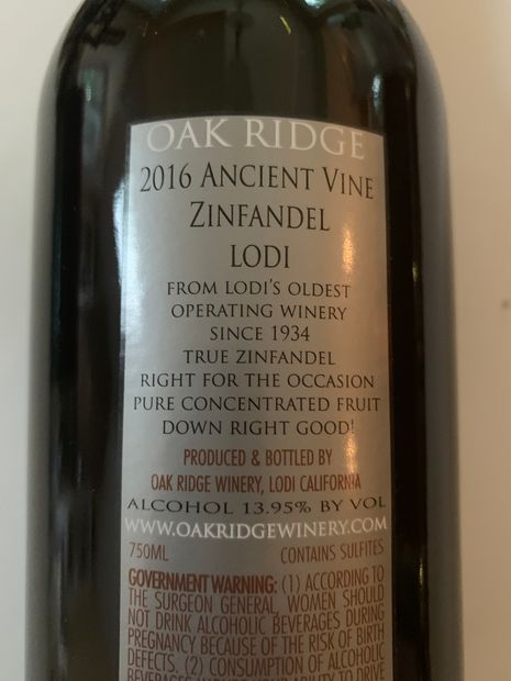 Oak Ridge Winery - CellarTracker