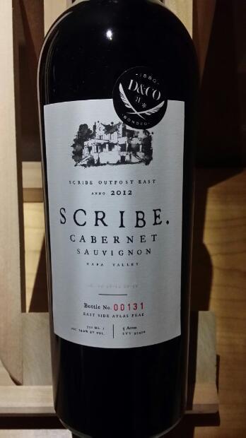 2012 Scribe Cabernet Sauvignon Scribe Outpost East, USA, California ...