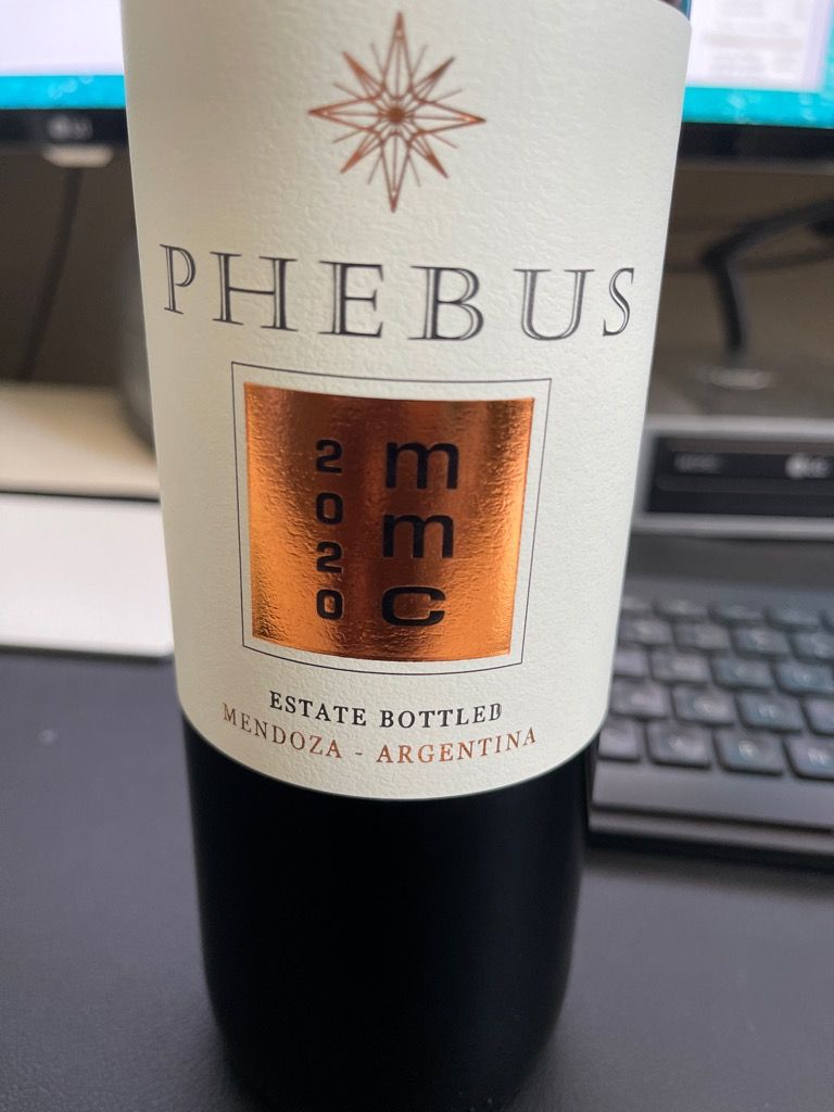 2020 Fabre Montmayou Phebus MMC, Argentina, Mendoza - CellarTracker
