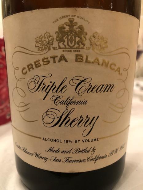 NV Cresta Blanca Triple Cream Sherry, USA, California - CellarTracker