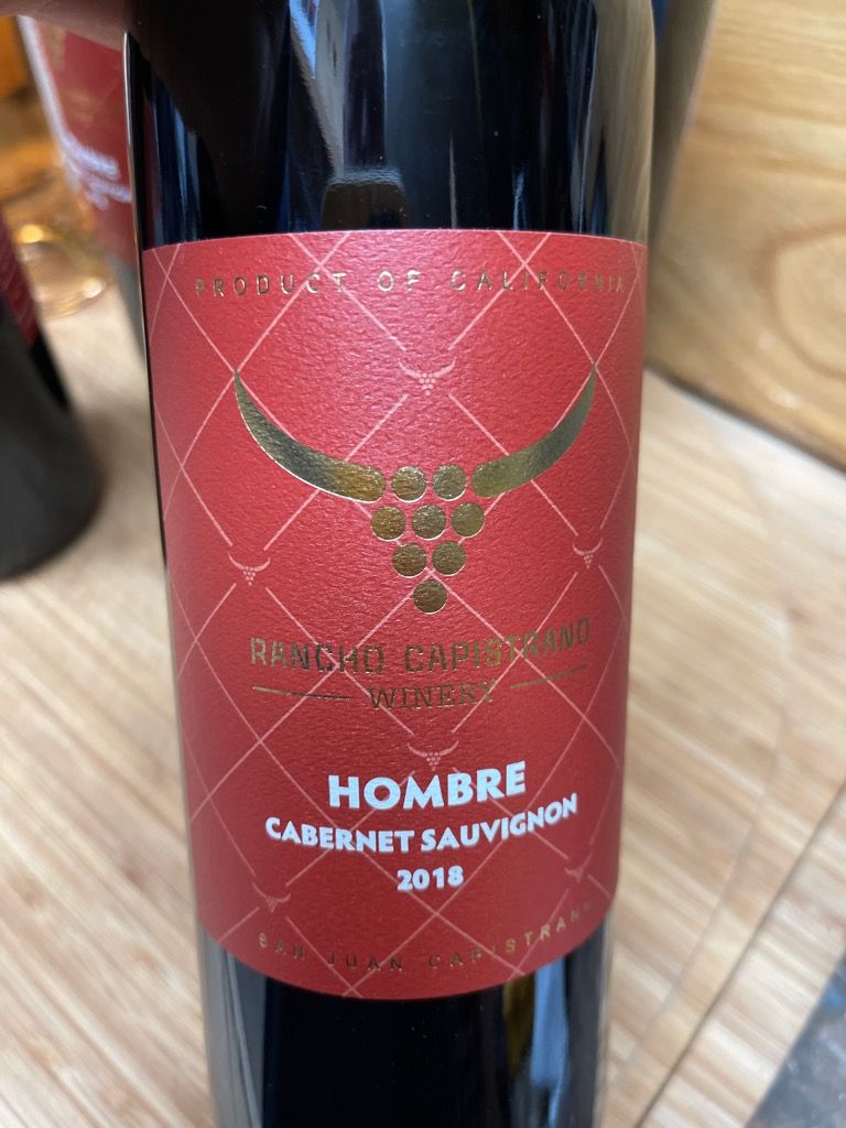 2020 Rancho Capistrano Winery Cabernet Sauvignon Hombre, USA ...