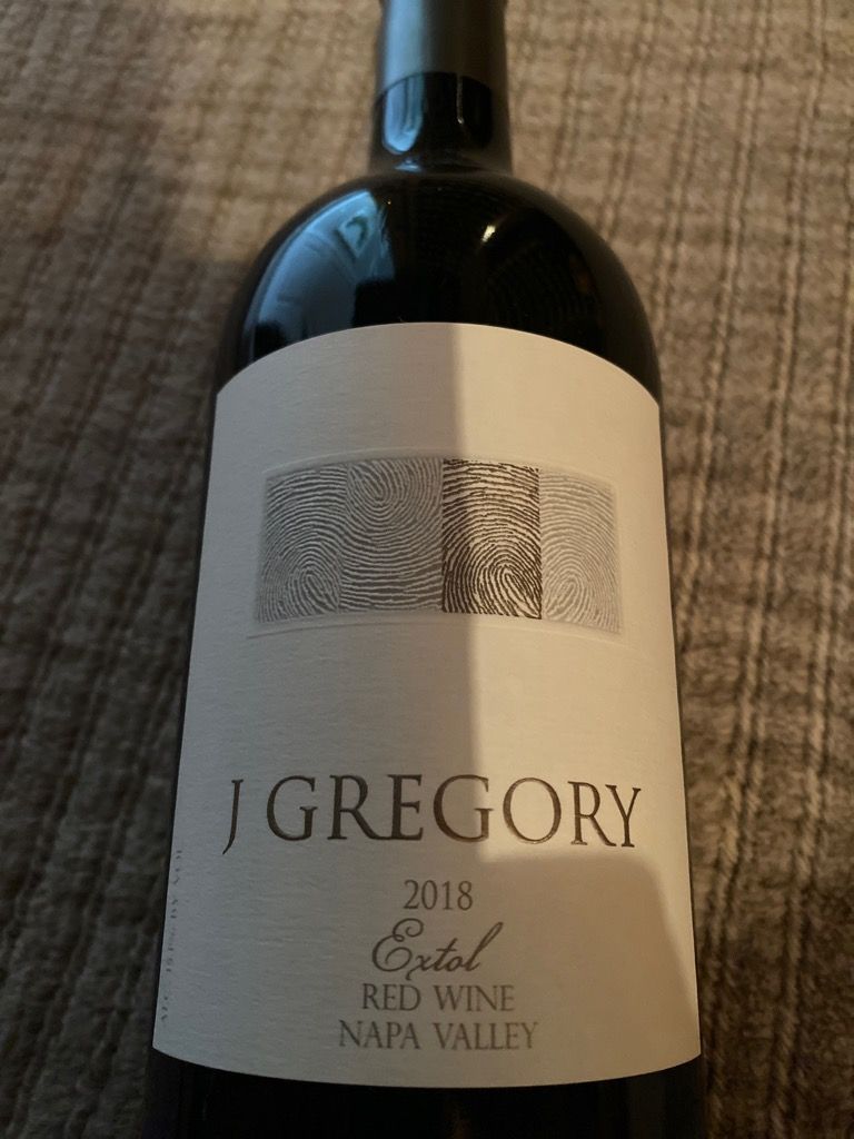 2018 J Gregory Extol, USA, California, Napa Valley - CellarTracker
