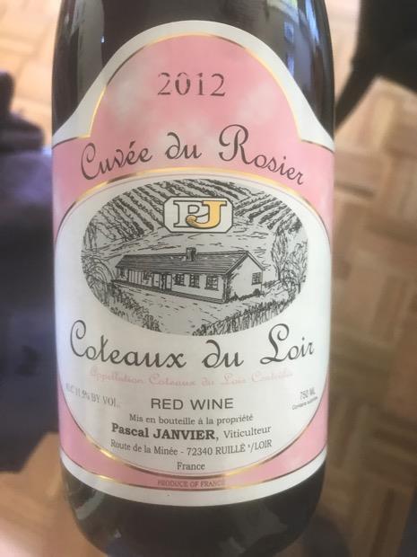 2012 Pascal Janvier Coteaux du Loir Cuvée du Rosier, France, Loire ...