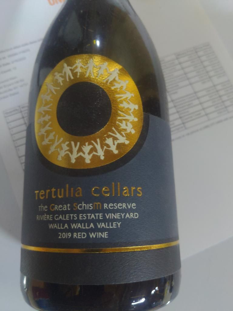 2019 Tertulia Cellars The Great Schism Reserve Riviere Galets Estate ...