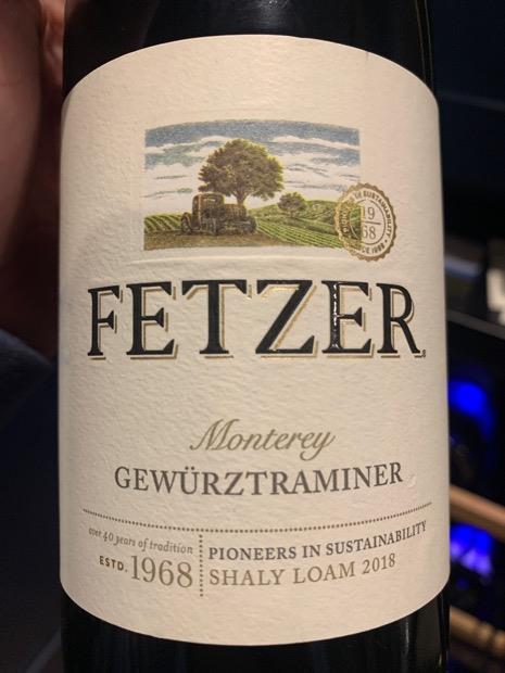 2018 Fetzer Gewürztraminer Shaly Loam, USA, California, Central Coast ...