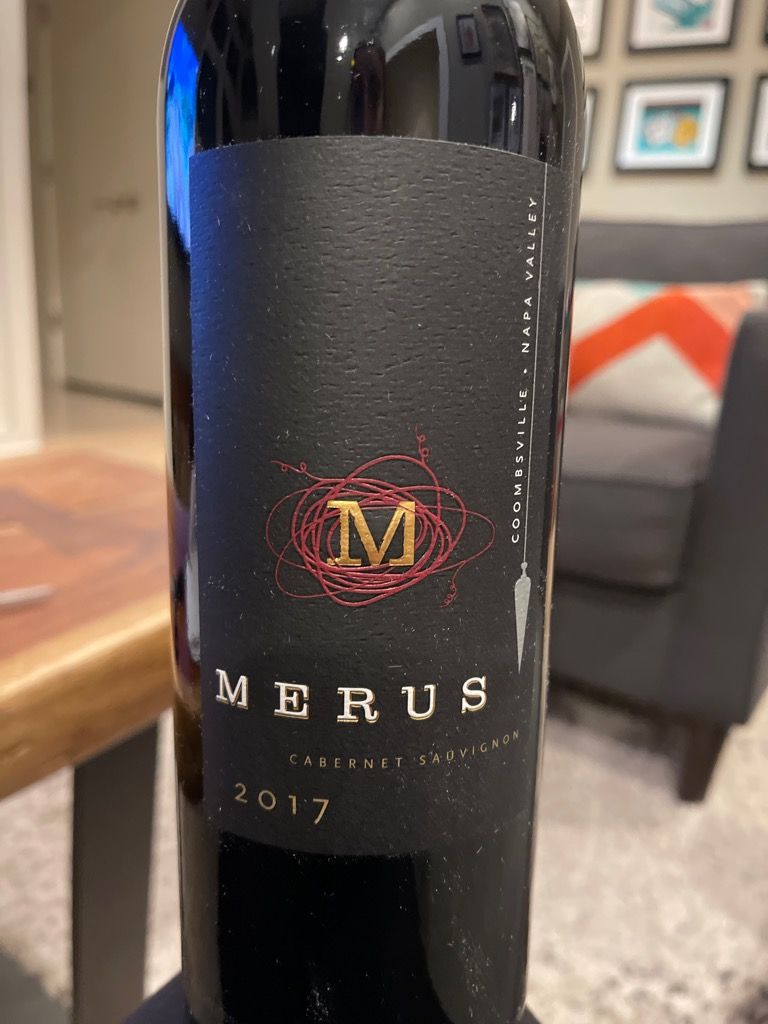 2017 Merus Cabernet Sauvignon Coombsville, USA, California, Napa Valley ...