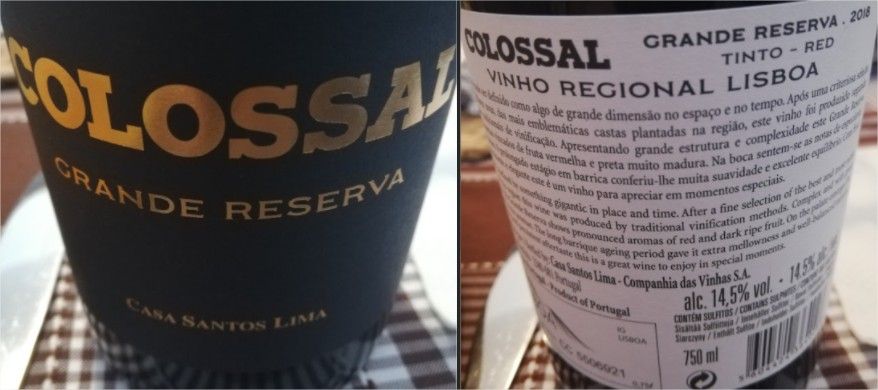 2018 Casa Santos Lima Colossal Grande Reserva, Portugal, Lisboa, Vinho ...