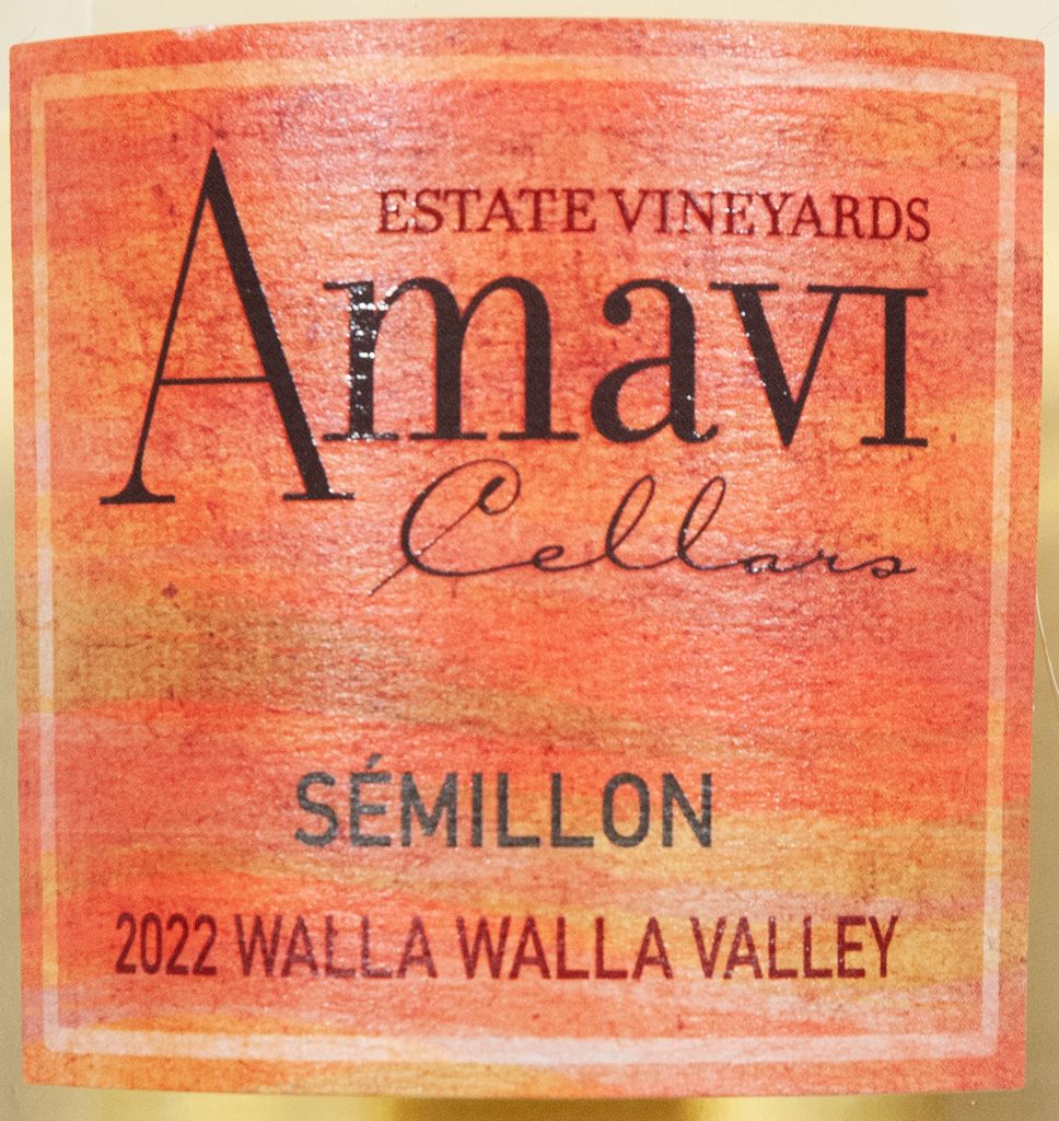 2022 Amavi Cellars Sémillon, USA, Washington, Columbia Valley, Walla ...