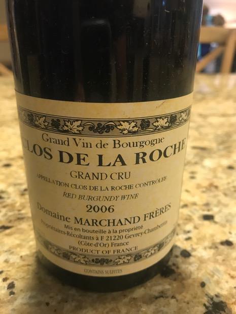 2003 Domaine Marchand Freres Clos de la Roche, France, Burgundy, Côte ...