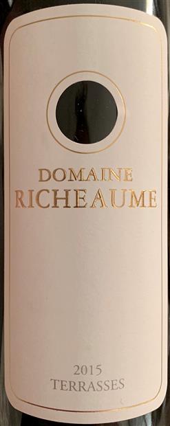 2018 Domaine Richeaume Les Terrasses, France, Provence, Vin de Pays des ...