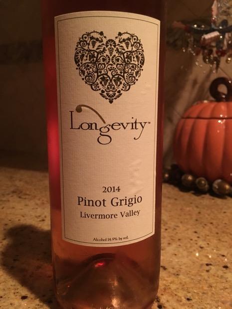 2022 Longevity Wines Pinot Grigio Rosé, USA, California, San Francisco ...