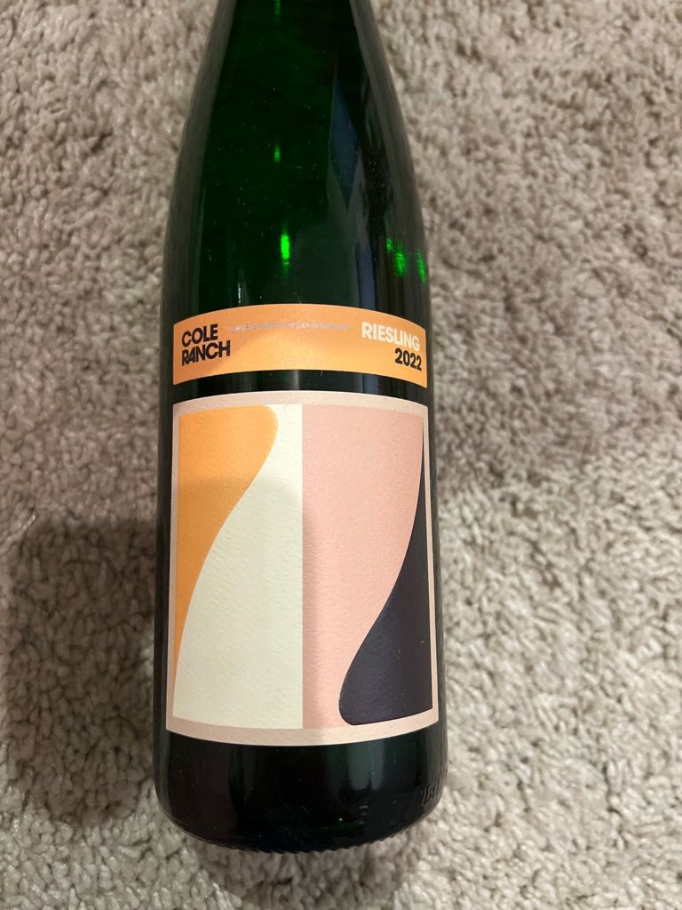 2022 Rootdown Riesling Cole Ranch, USA, California, North Coast ...