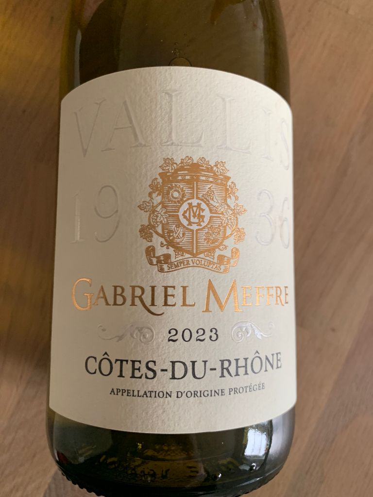 2023 Gabriel Meffre Côtes du Rhône Blanc, France, Rhône, Southern Rhône ...