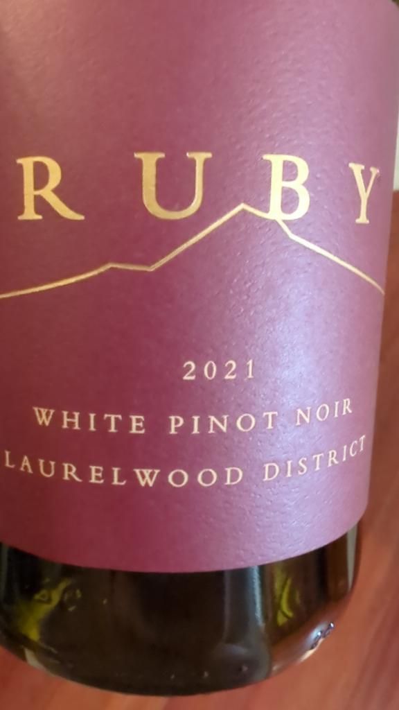 2021 Ruby Vineyard Estate White Pinot Noir, USA, Oregon, Willamette ...